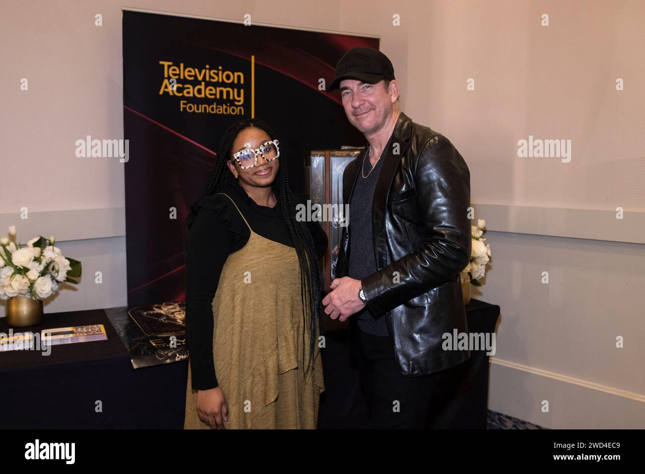 Dylan McDermott visits the Backstage Creations Giving Suite benefitting ...