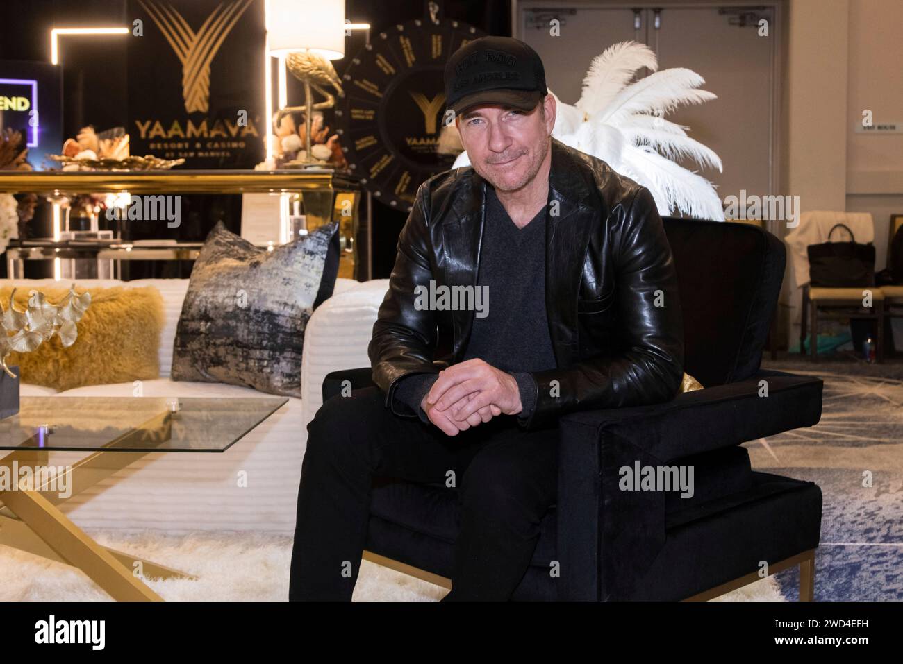 Dylan McDermott visits the Backstage Creations Giving Suite benefitting ...