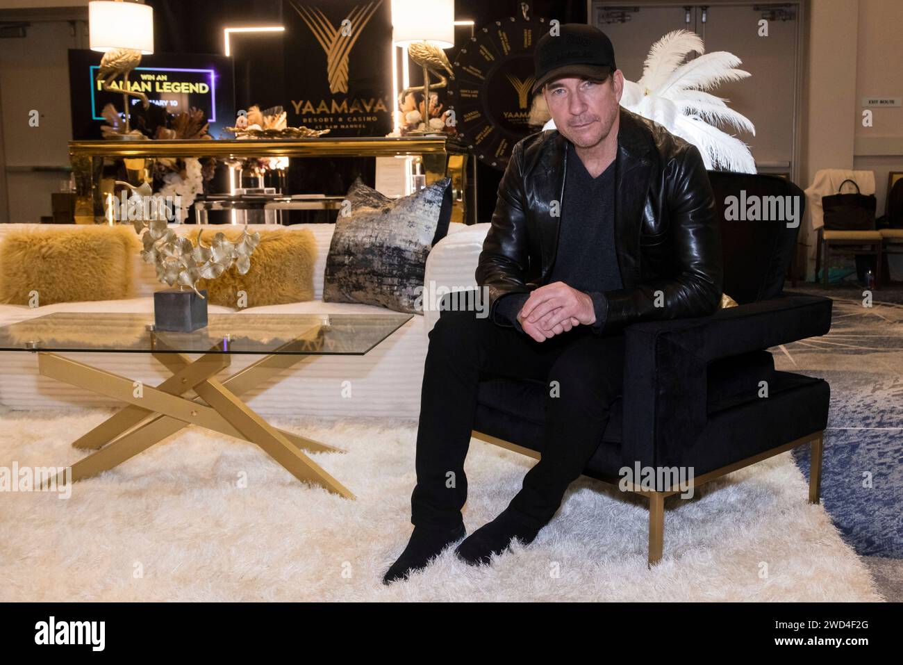 Dylan McDermott visits the Backstage Creations Giving Suite benefitting ...