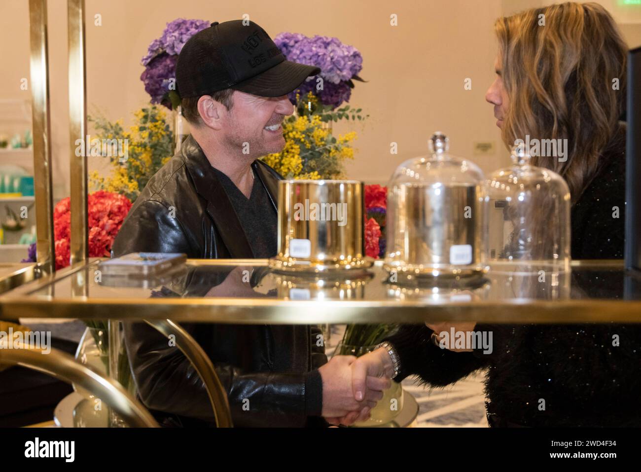 Dylan McDermott visits the Backstage Creations Giving Suite benefitting ...