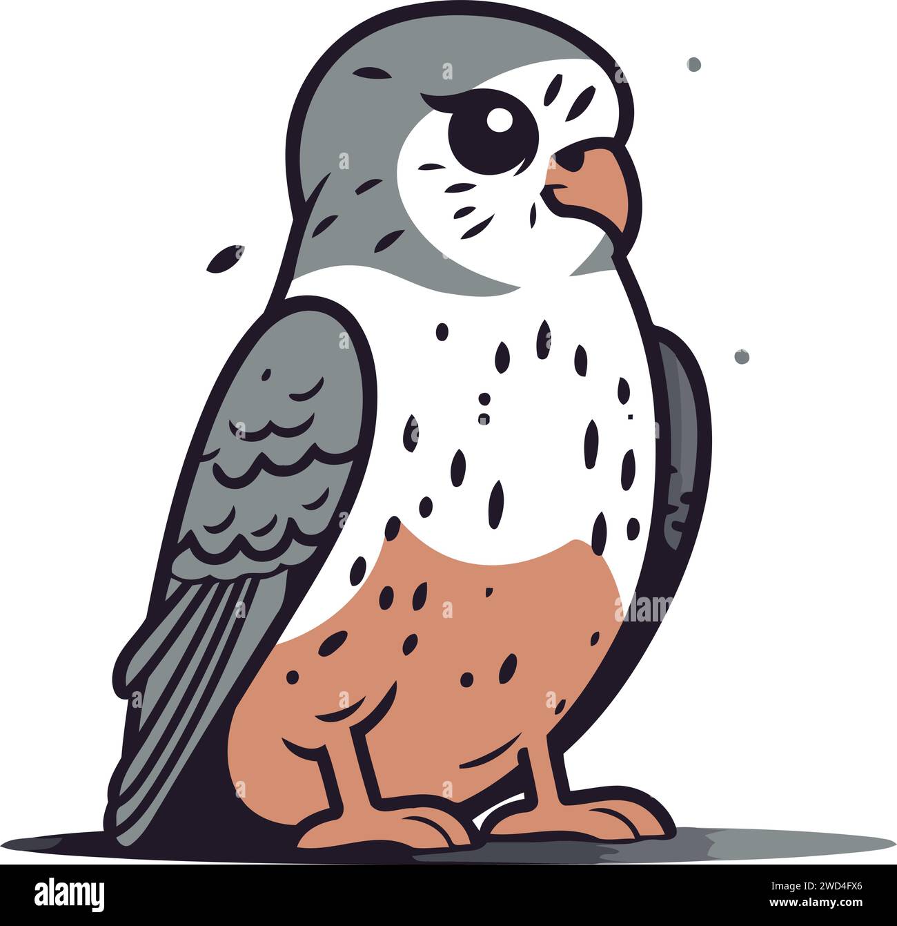 Peregrine falcon icon vector vectors Cut Out Stock Images & Pictures ...