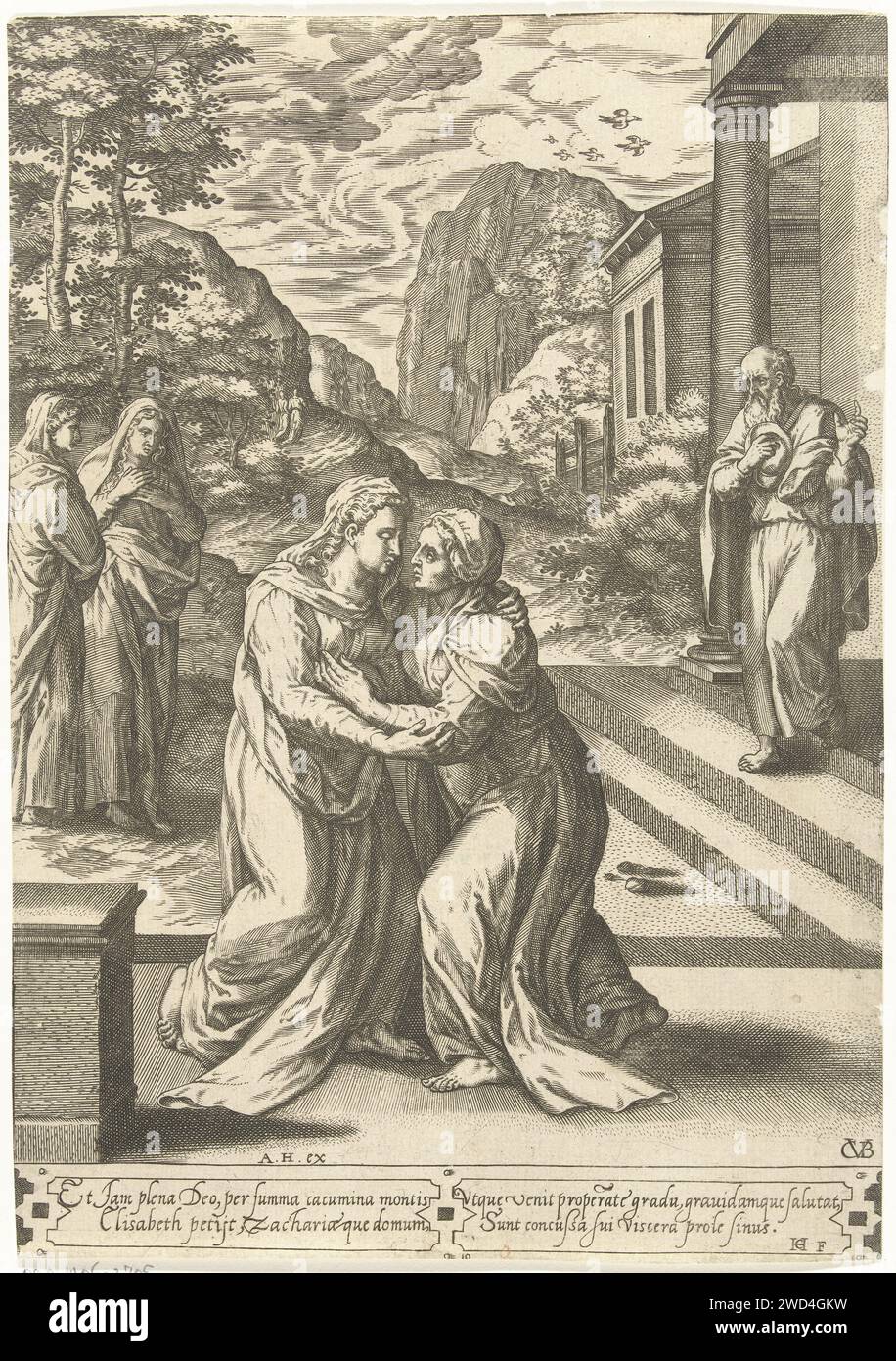 Visitation, Hans Collaert (I), After Chrispijn van den Broeck, 1576 ...