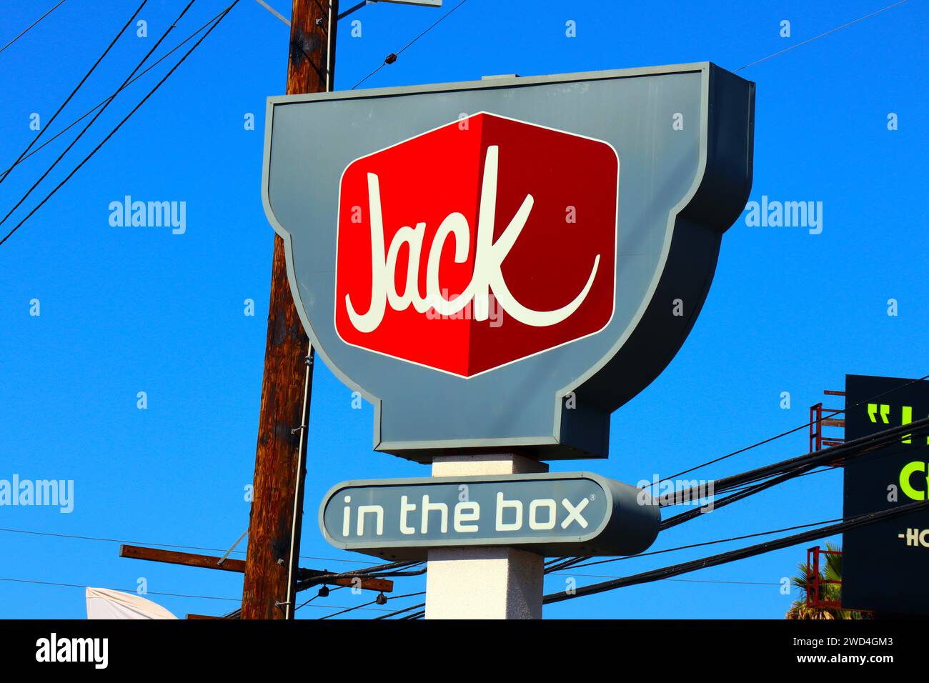 Jack in the box restaurant menu hi-res stock photography and images - Alamy