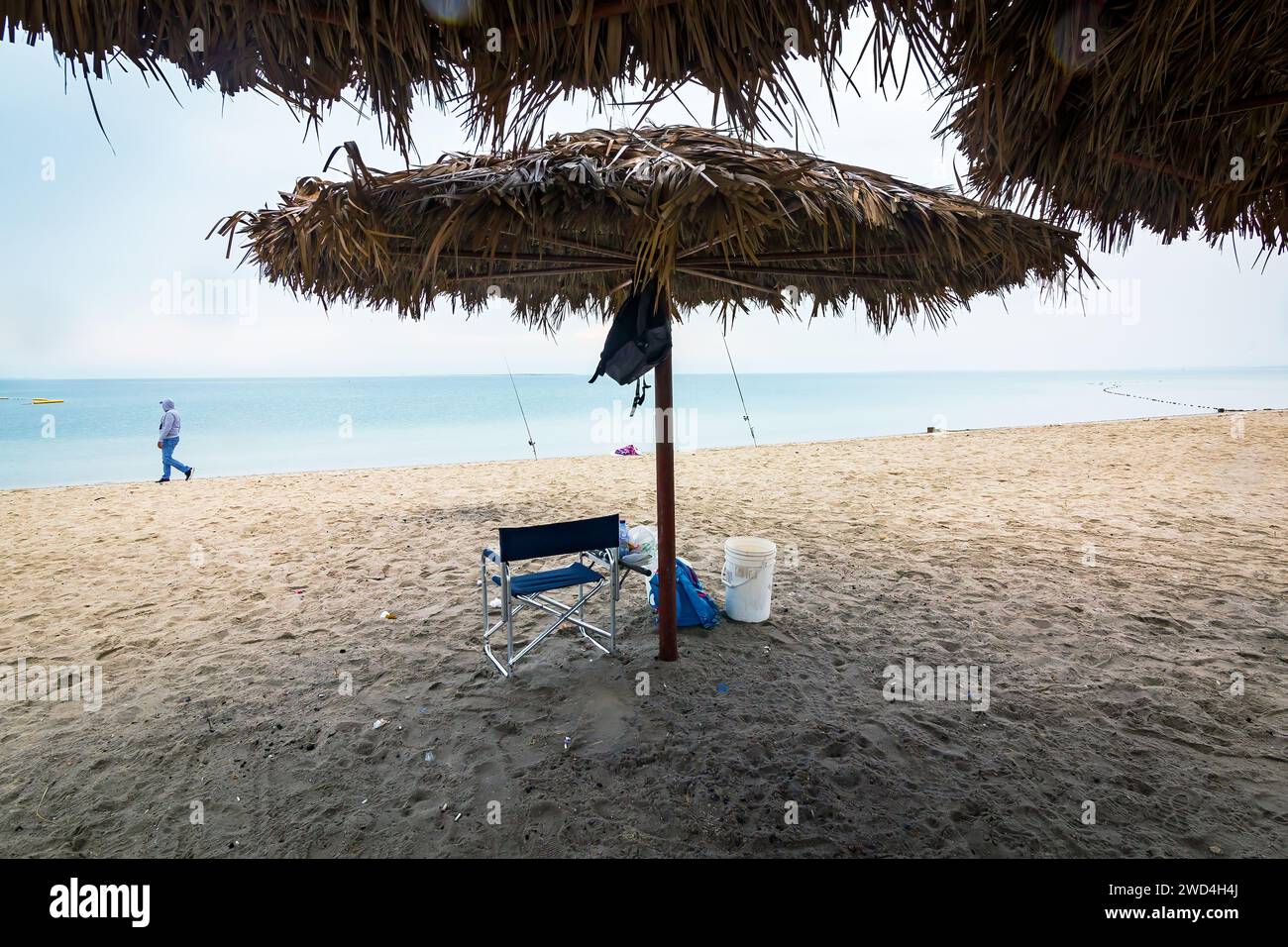 Morning view in Fanateer Beach - Al Jubail City,Saudi Arabia Stock ...