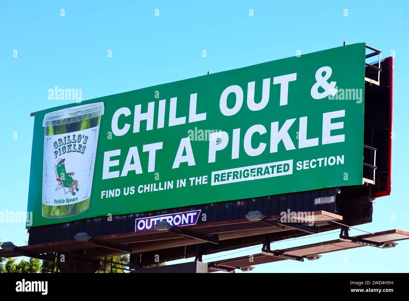 GRILLO'S PICKLES Billboard Campaign Stock Photo - Alamy