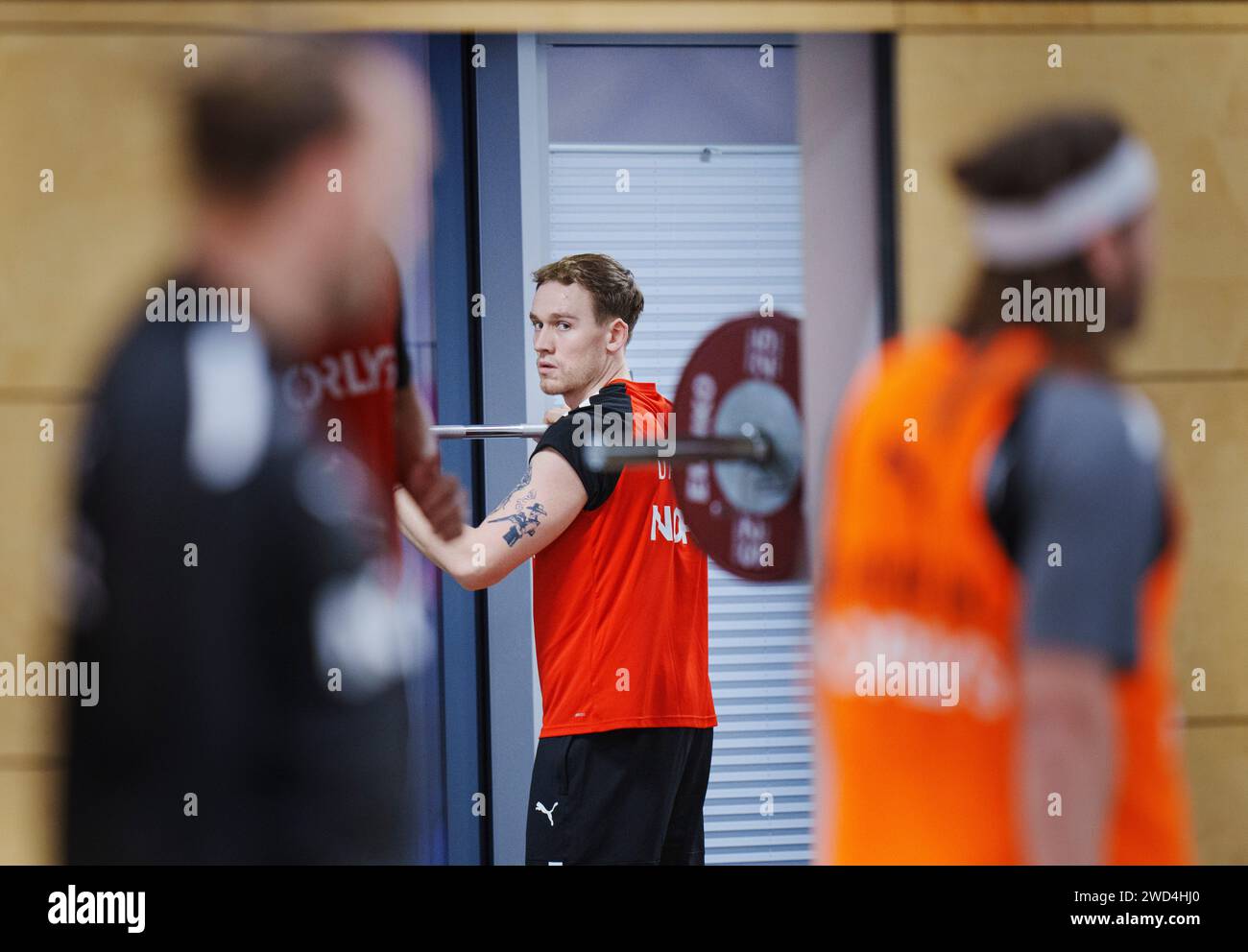 Danish player Simon Pytlick during the national men's handball team's ...