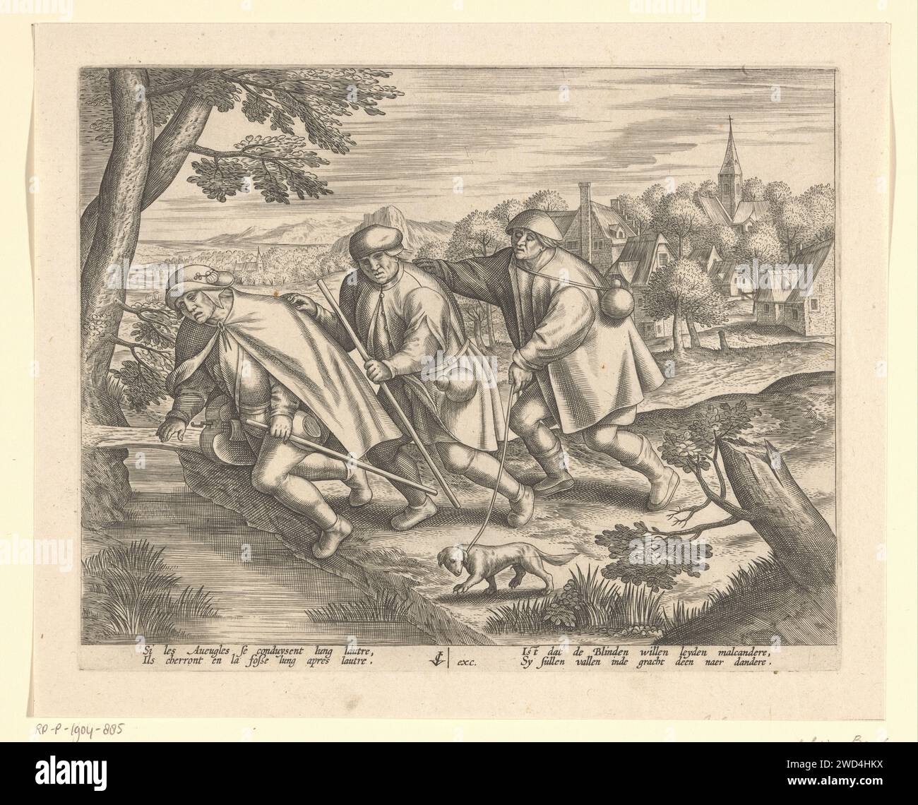 Blind Leiden the blind, Anonymous, After Pieter Bruegel (I), 1601 ...