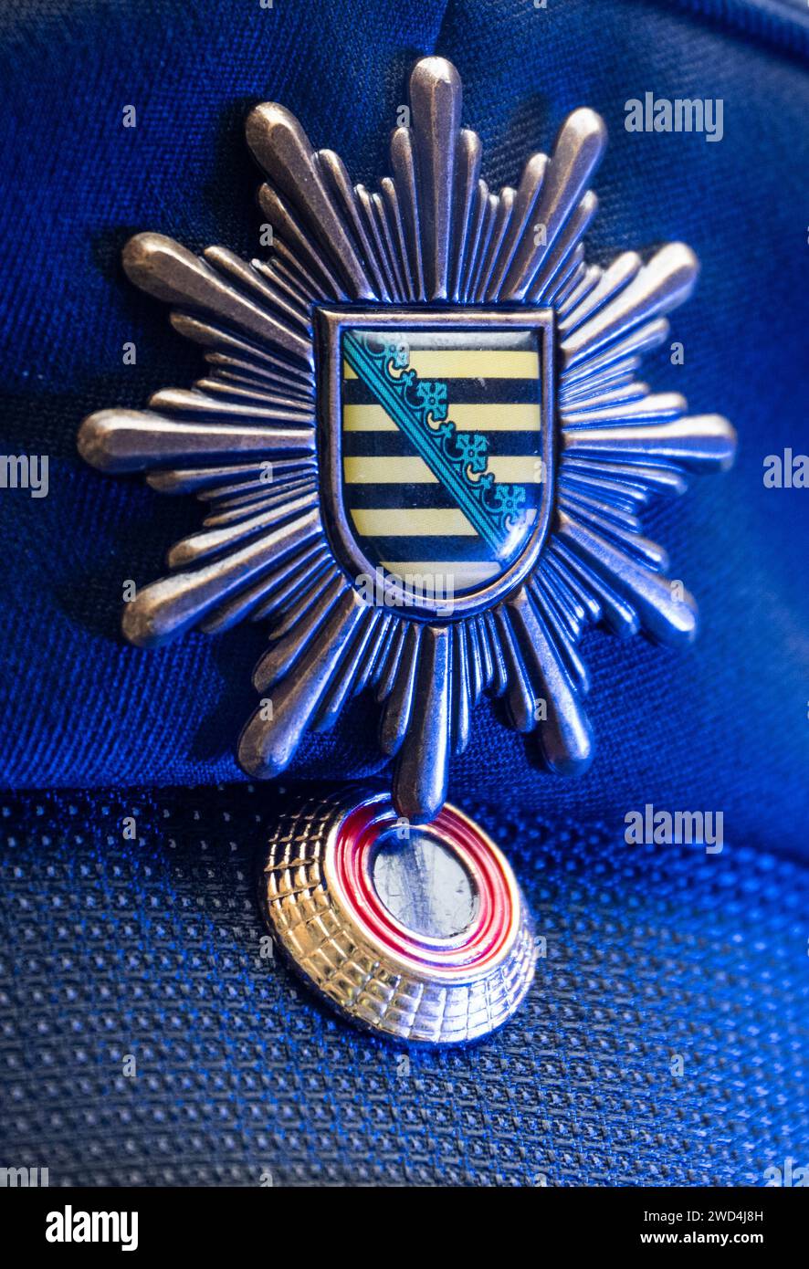 Saxon police coat of arms hi-res stock photography and images - Alamy