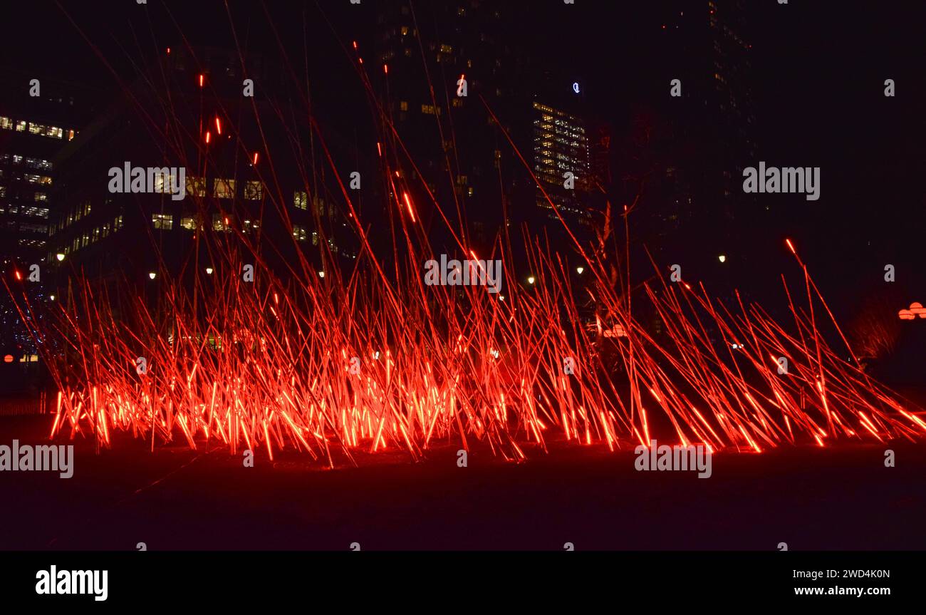 London, UK. 18th January 2024. 'Sign' by Vendel and De Wolf, part of ...