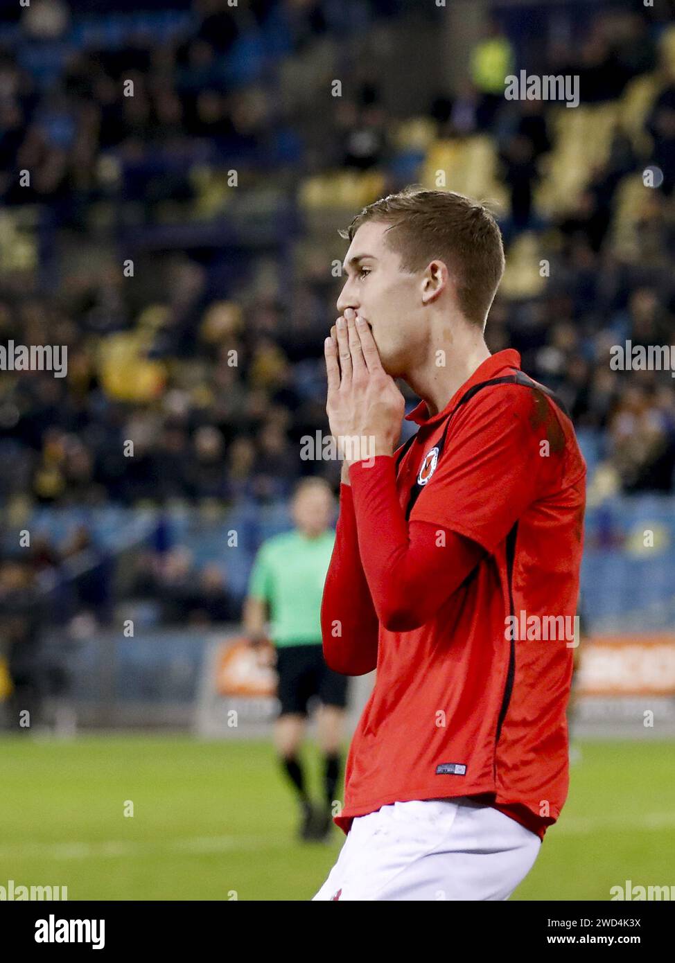 ARNHEM - Wessel Been of AFC Amsterdam is disappointed during the TOTO ...