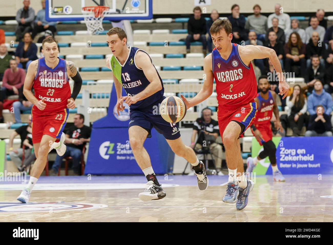 Leiden, Netherlands. 18th Jan, 2024. LEIDEN, 18-01-2024, Sportcomplex ...