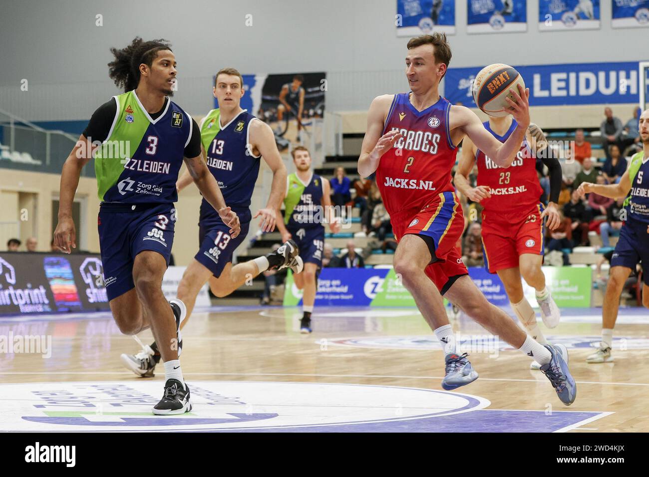 Leiden, Netherlands. 18th Jan, 2024. LEIDEN, 18-01-2024, Sportcomplex ...