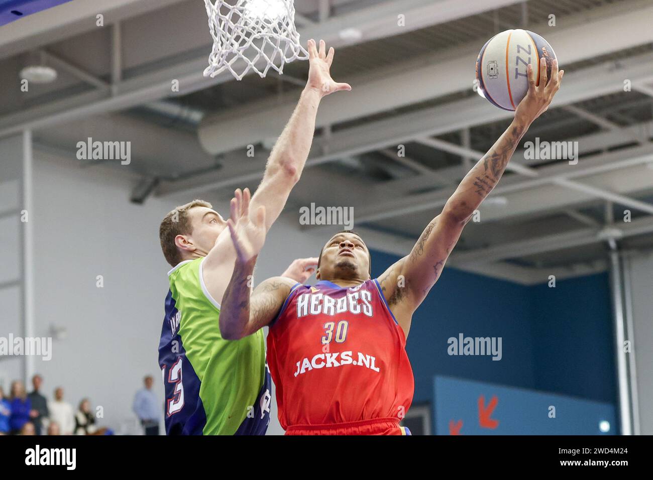 Leiden, Netherlands. 18th Jan, 2024. LEIDEN, 18-01-2024, Sportcomplex ...