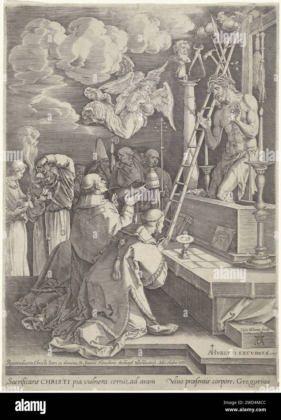 Gregoriusmis, Hieronymus Wierix, after Albrecht Dürer, 1585 print The ...