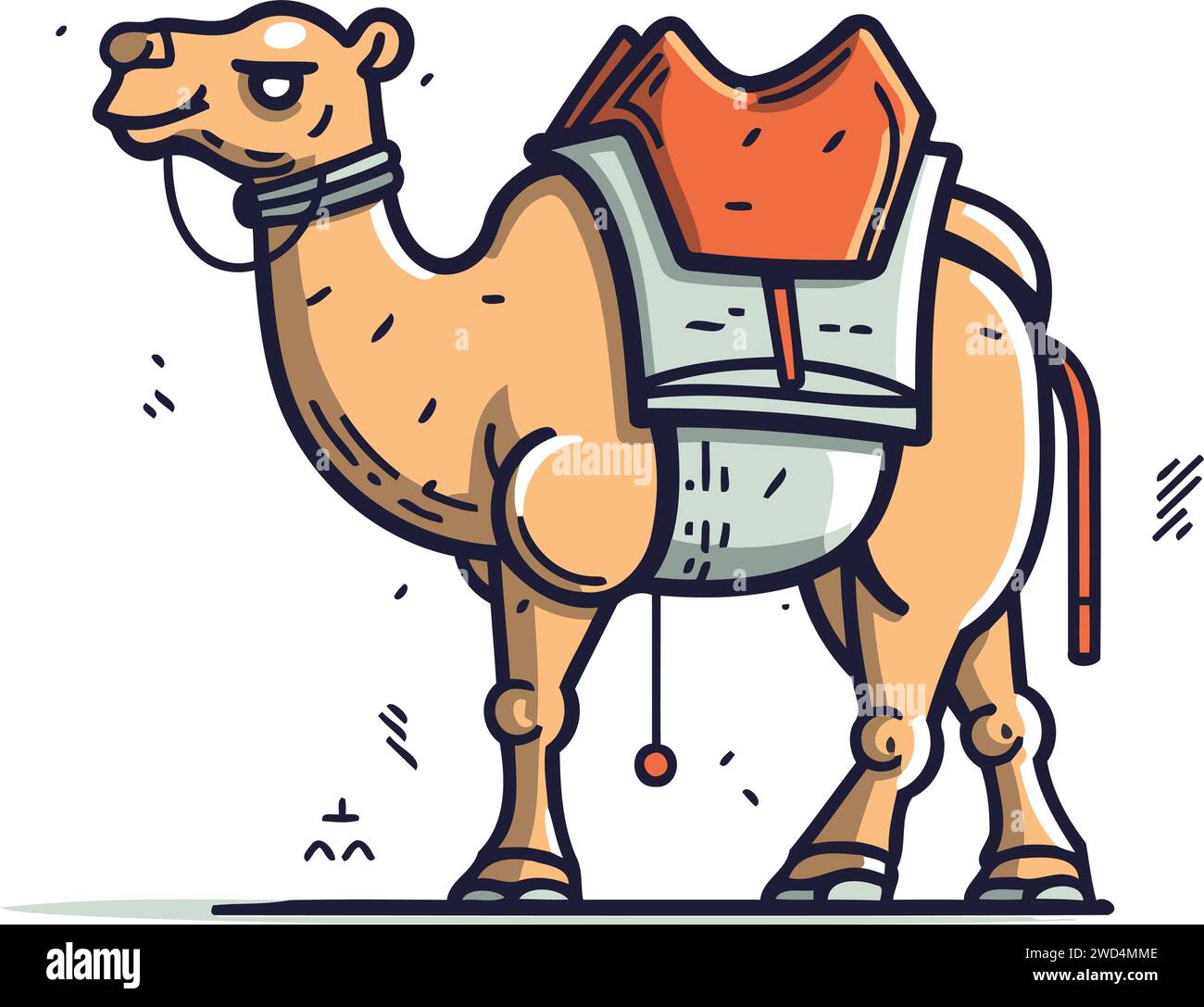 Camel with saddle Cut Out Stock Images & Pictures - Alamy