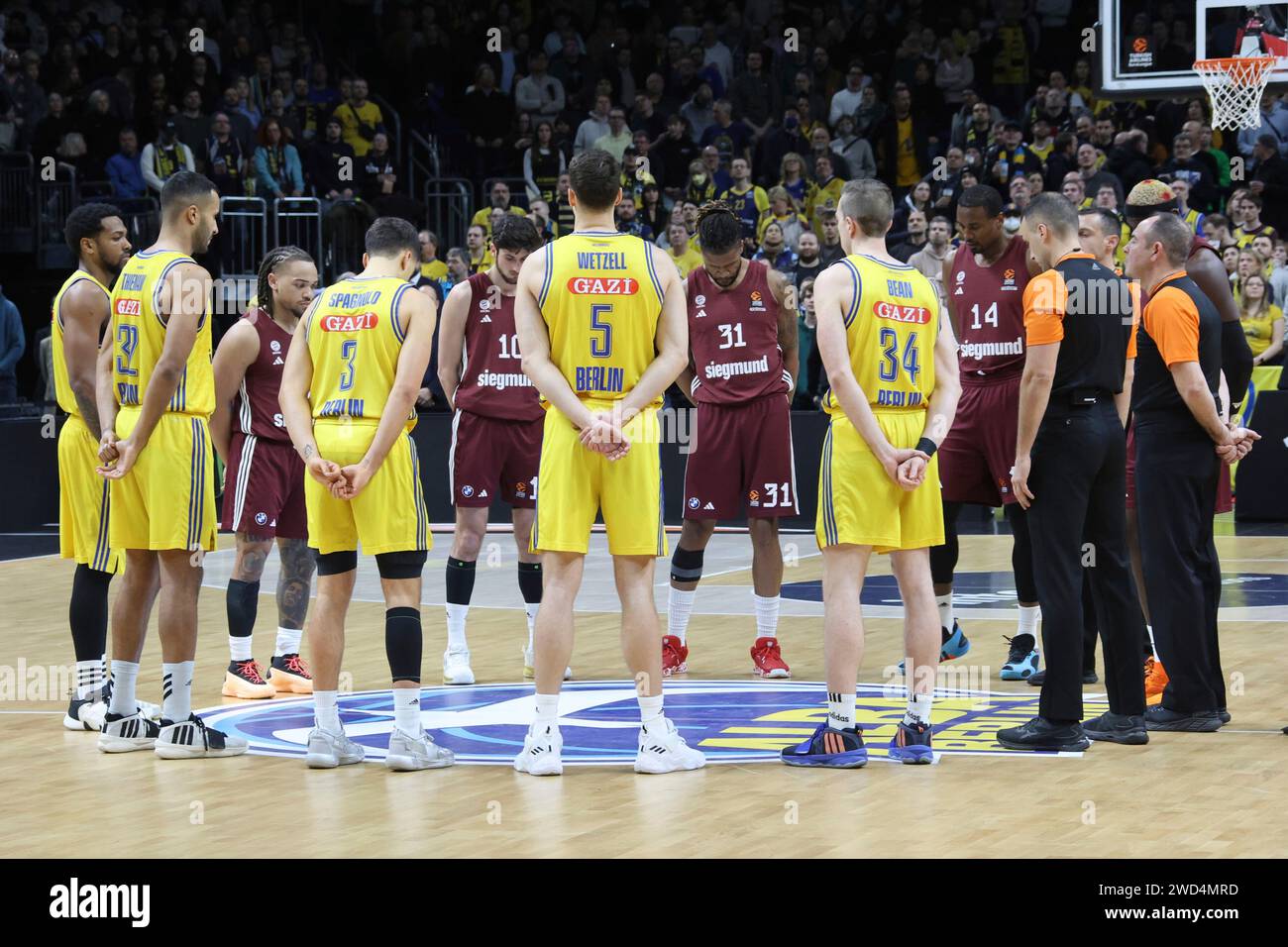 Berlin, Deutschland. 18th Jan, 2024. 18.01.2024, Mercedes-Benz-Arena ...