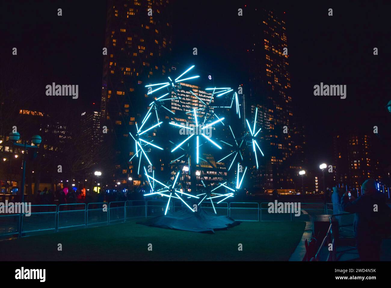 London, UK. 18th January 2024. 'Neuron' by Juan Fuentes, part of this ...