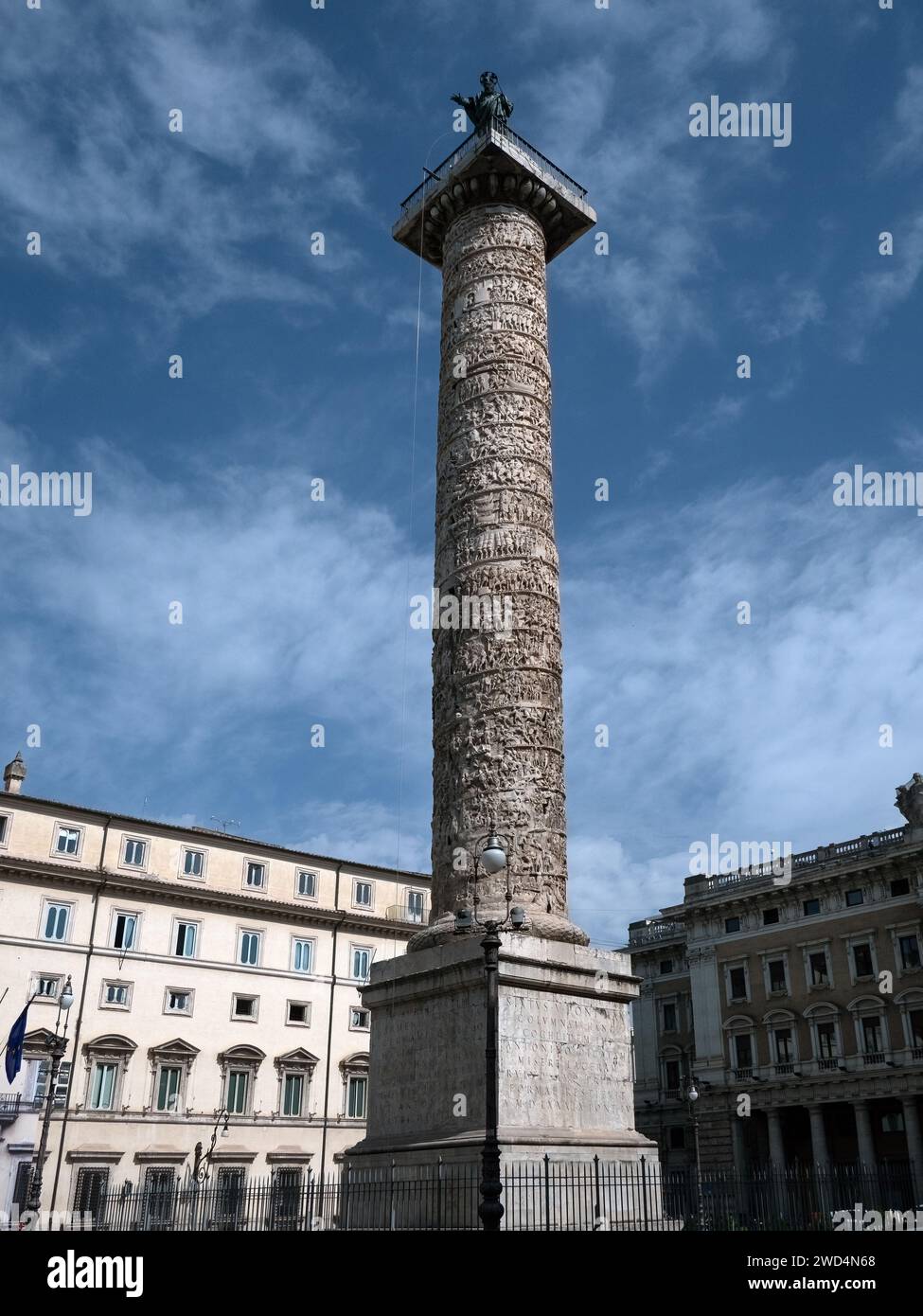 ROME, ITALY - SEPTEMBER 19, 2023: The Column of Marcus Aurelius and ...