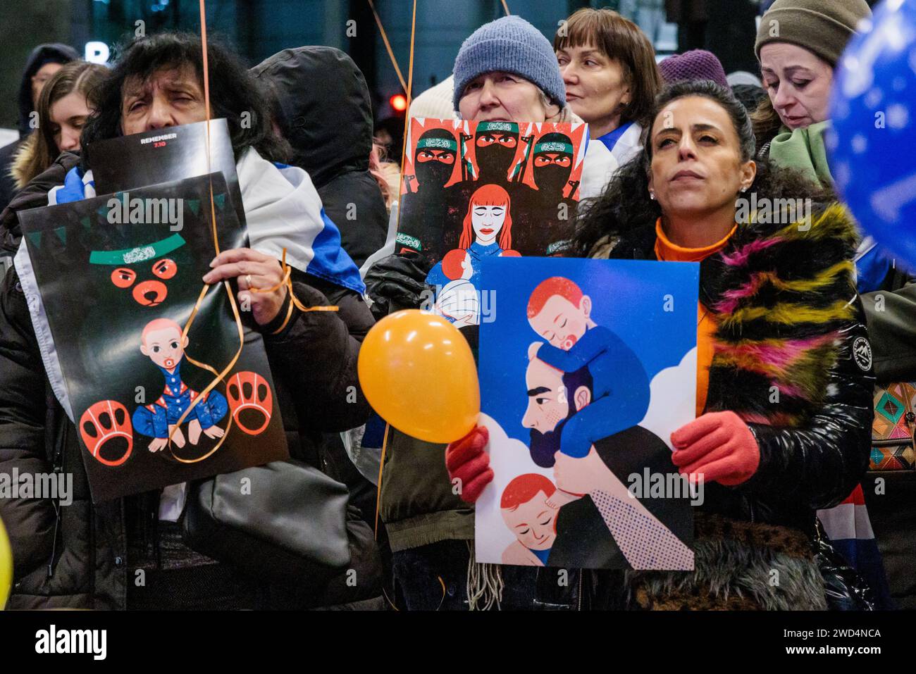 Red Cross HQ, London, UK. 18th January 2024. A vigil held outside The ...