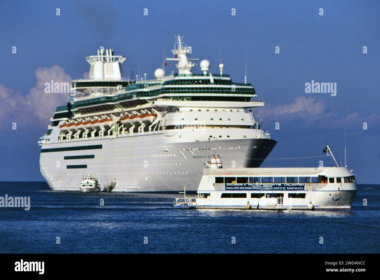 Majesty of the Seas cruise ship ca. Late 1990s. Please credit ...