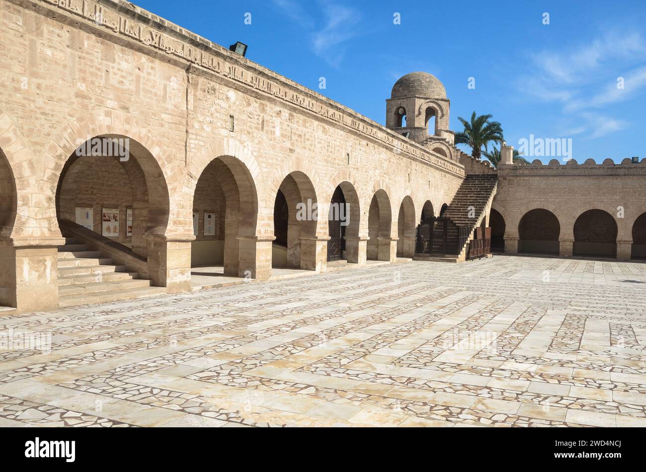 Courtyard of the Great Mosque in Sousse, Tunisia Stock Photo - Alamy