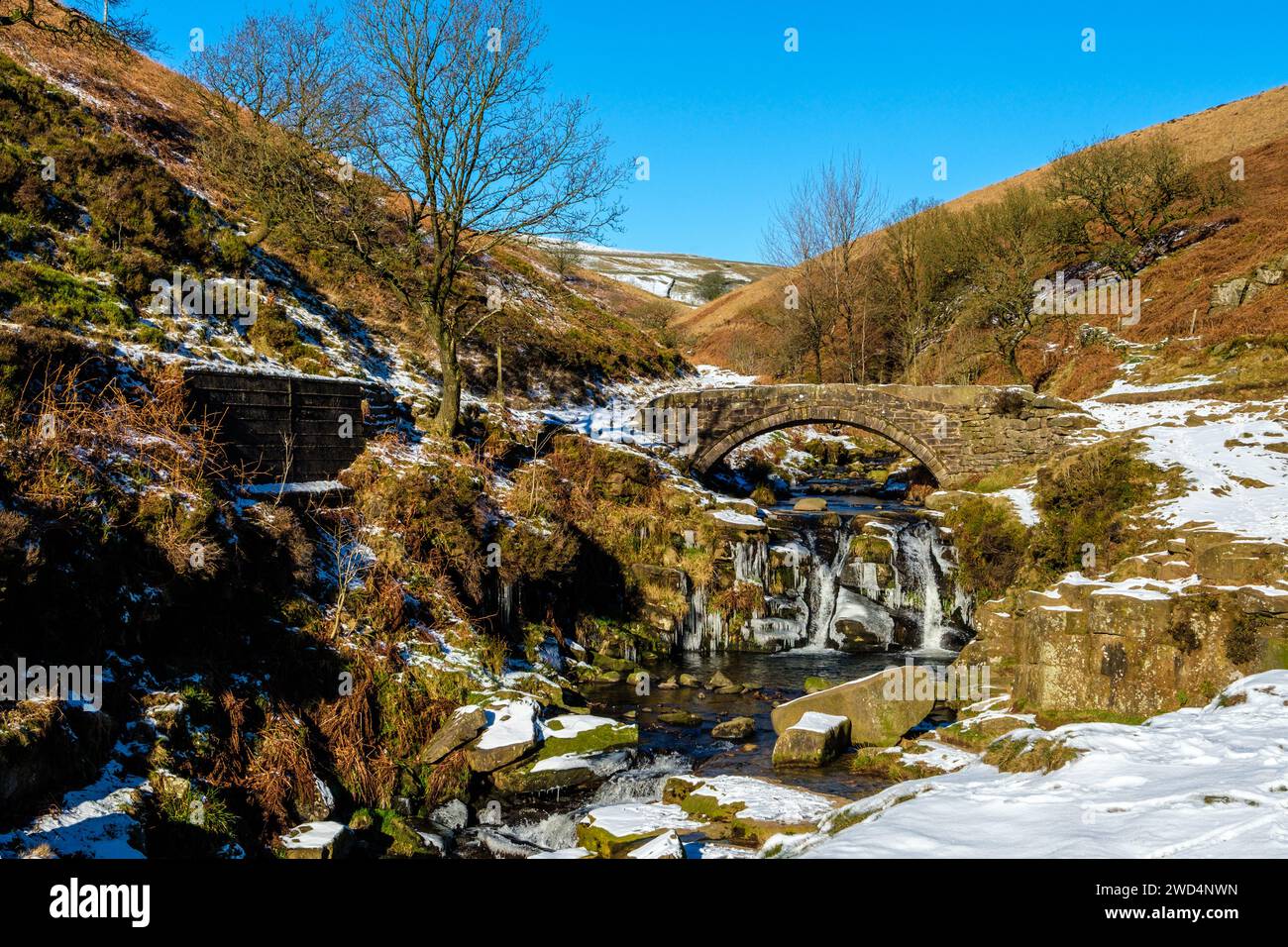 Three Shires also known as Three Shire Heads / Three Shires Bridge a ...