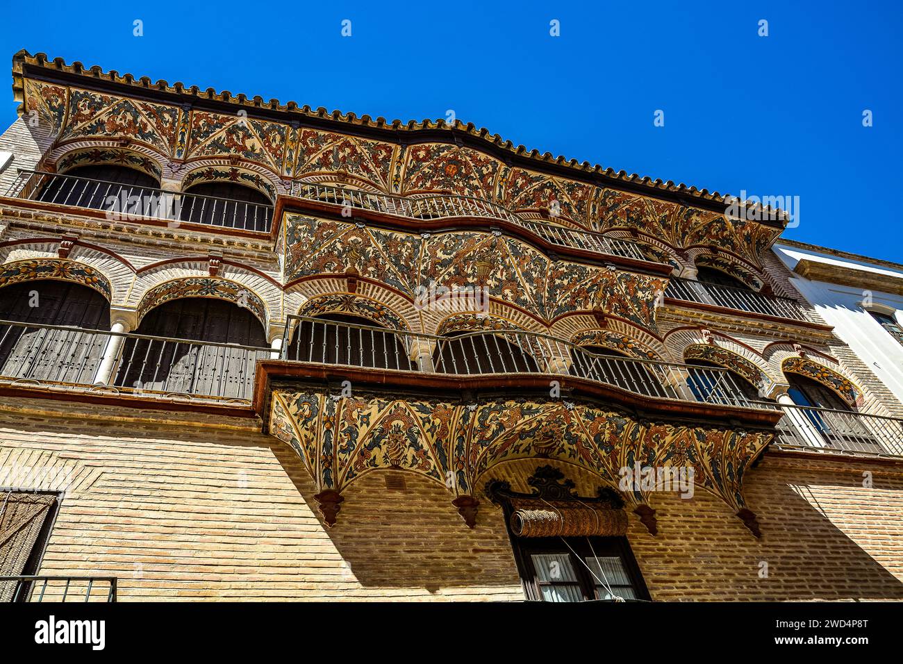 Ornate building in a historic Spanish city near Seville, Spain Stock ...
