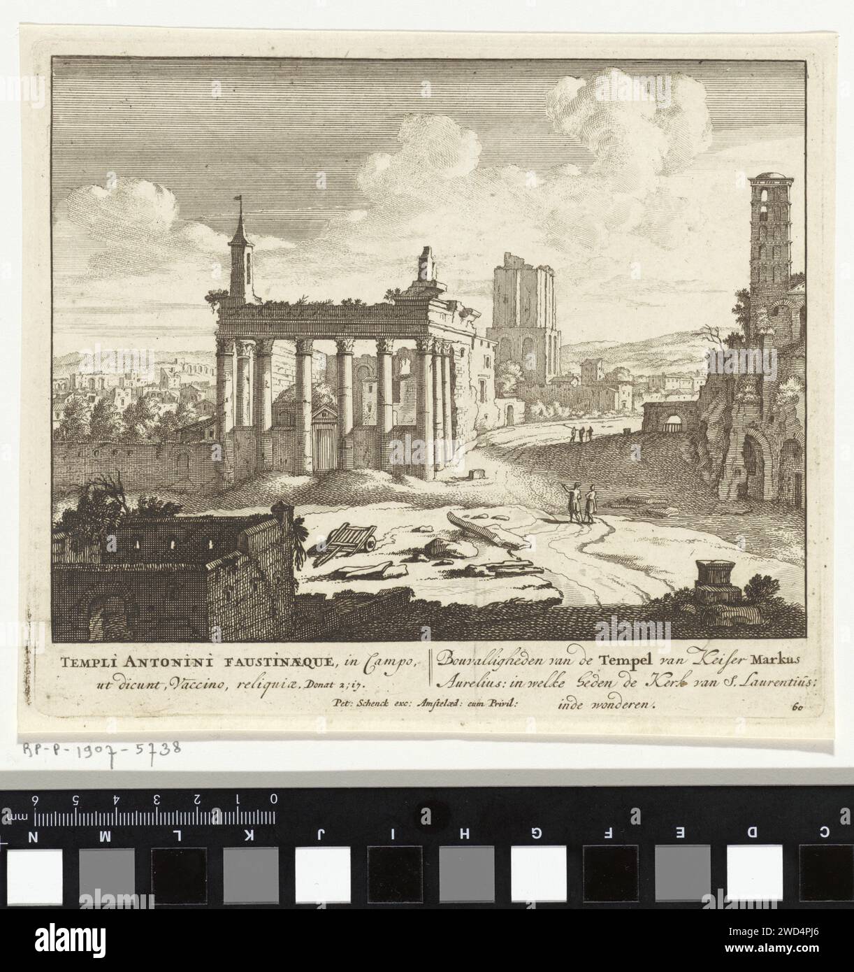 Ruin of the Temple of Marcus Aurelius in Rome, Anonymous, 1675 - 1711 ...