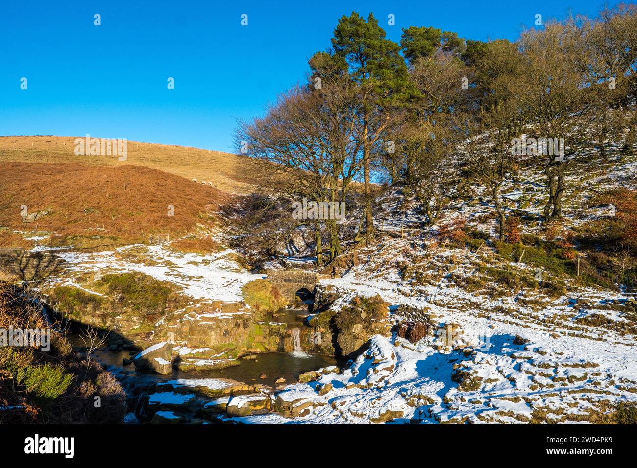 Three Shires also known as Three Shire Heads / Three Shires Bridge a ...