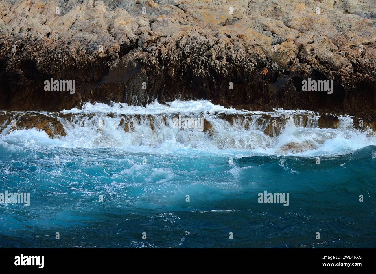 The beautiful Shoreline of Mount Athos , Greece Stock Photo - Alamy