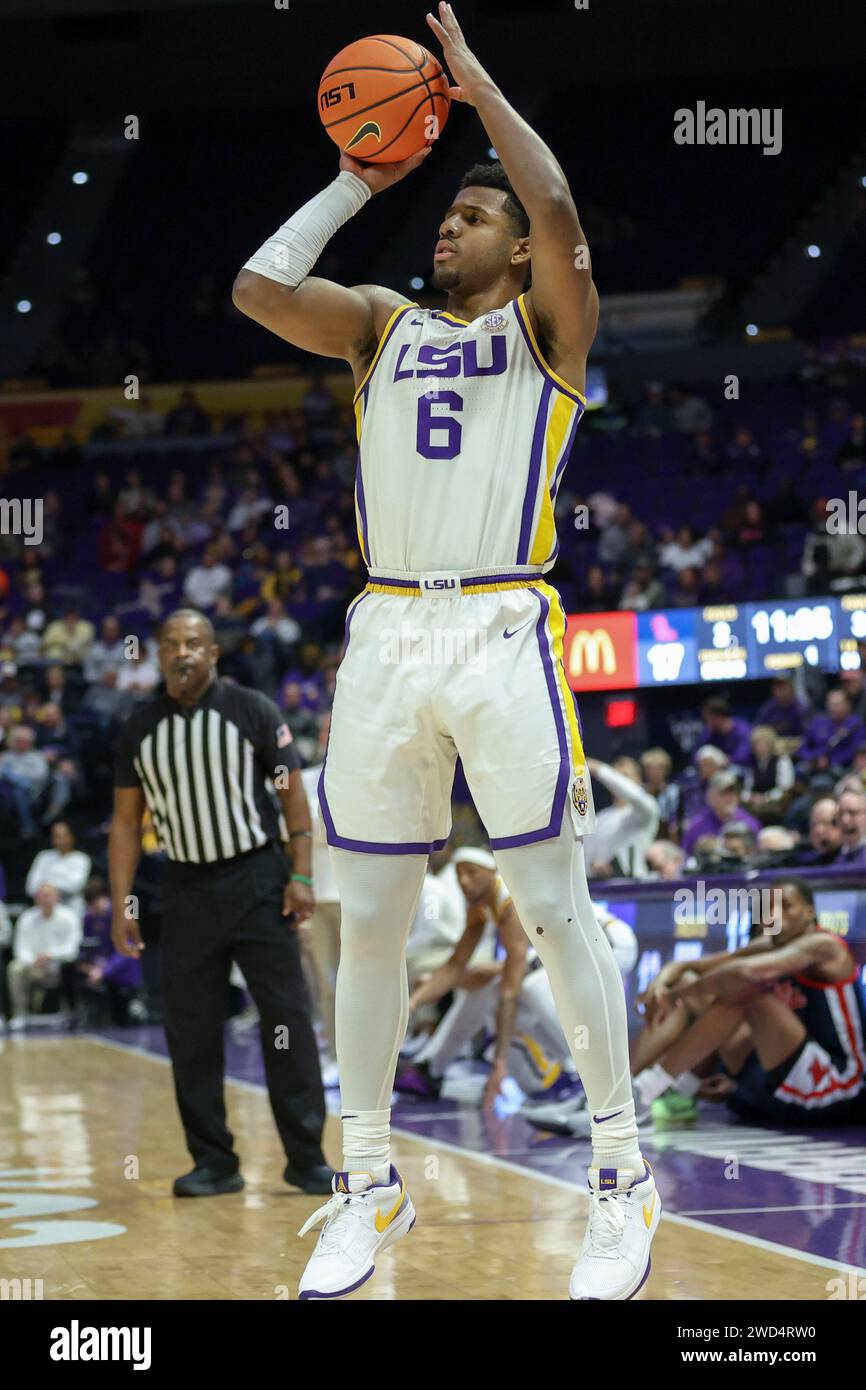 Baton Rouge, USA. 17th Jan, 2024. January 17, 2024: LSU's Jordan Wright ...