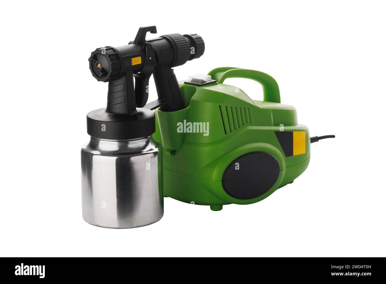 Green Portable Paint Sprayer Tool Isolated Stock Photo - Alamy