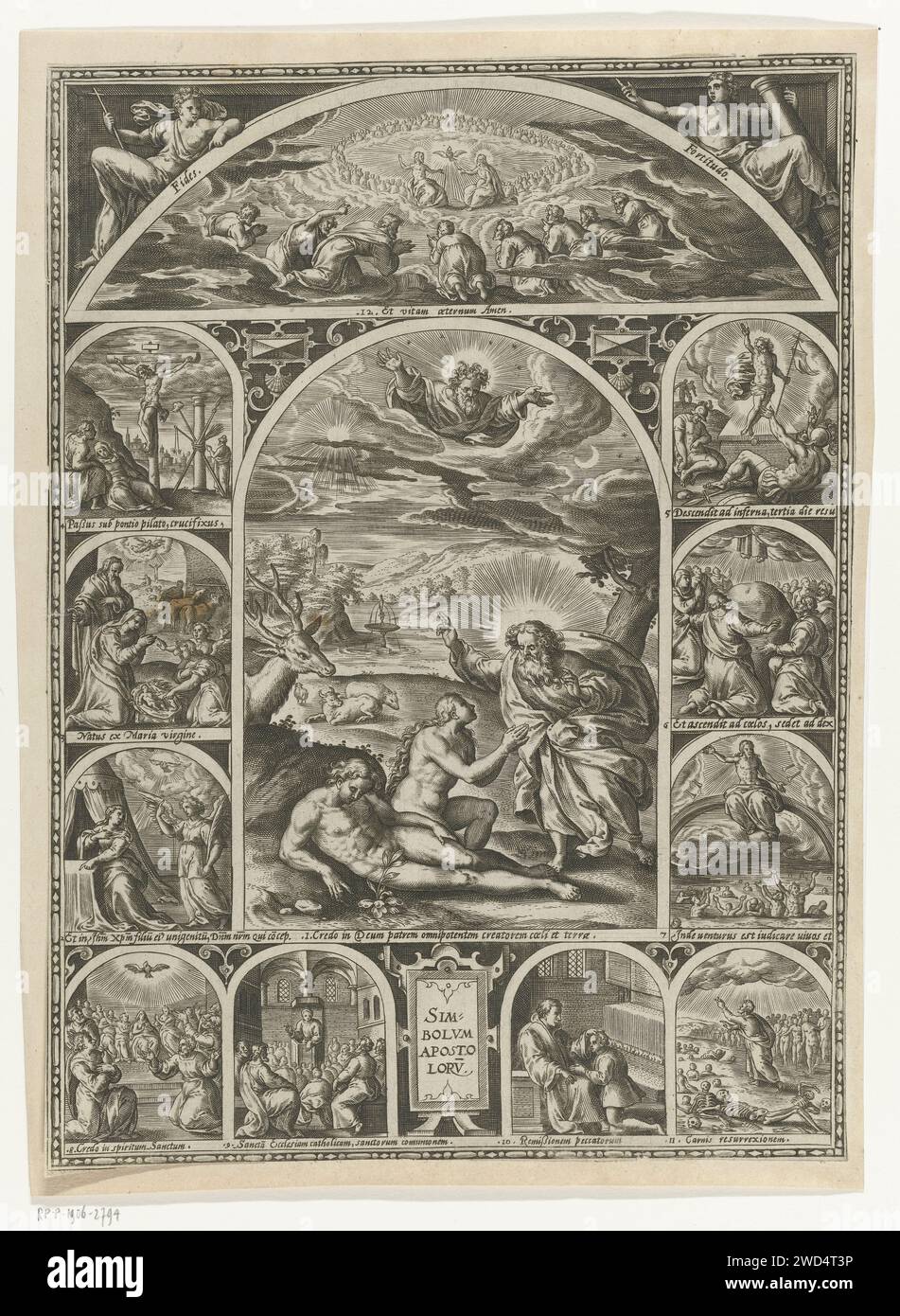 Creation of Adam and Eva and scenes from the life of Christ, Anonymous ...