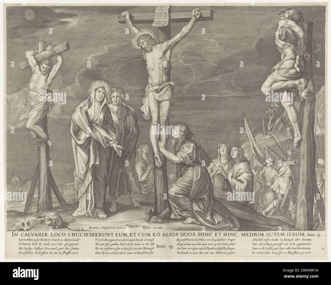 Christ on the Cross, Anonymous, After Paulus Pontius, After Abraham van Diepenbeeck, 1630 - 1702 ...