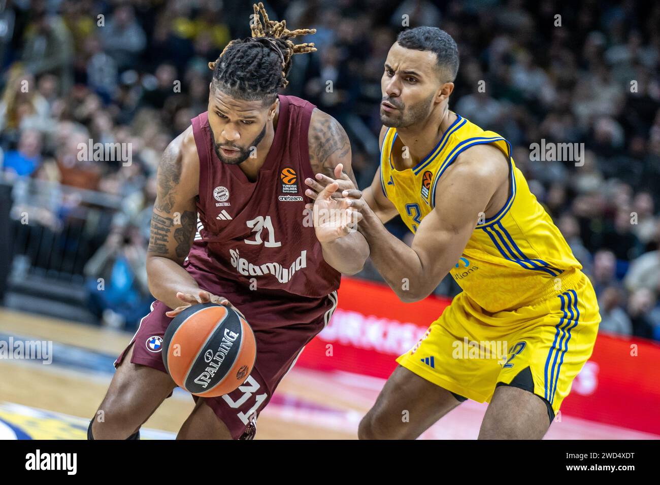 Berlin, Germany. 18th Jan, 2024. Basketball: Euroleague, Alba Berlin ...