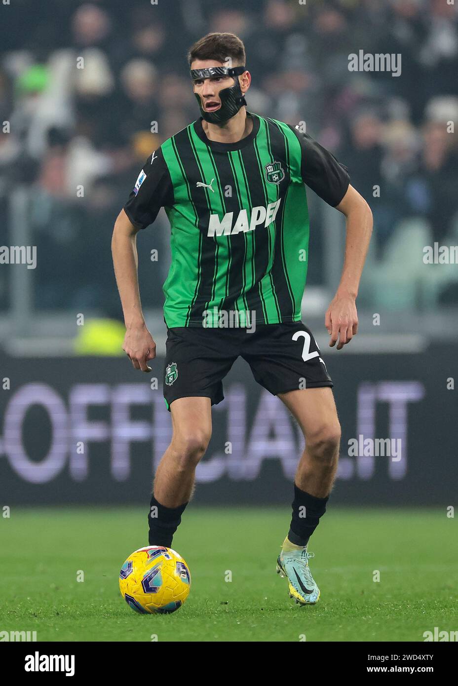 Turin, Italy. 16th Jan, 2024. Daniel Boloca of US Sassuolo during the ...