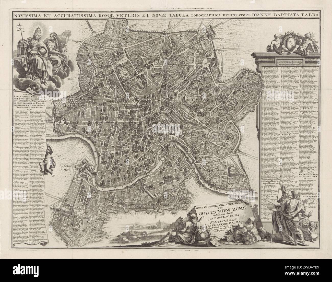 Map of Rome, Jan van Vianen, After Giovanni Battista Falda, after Jan ...