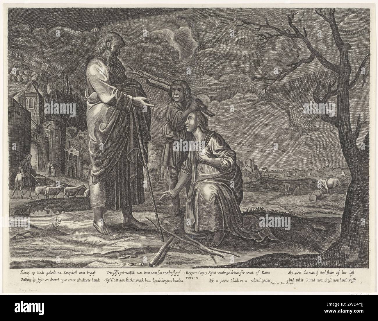 Elia and the widow of Sarefat, Anonymous, After Pieter Nolpe, After ...