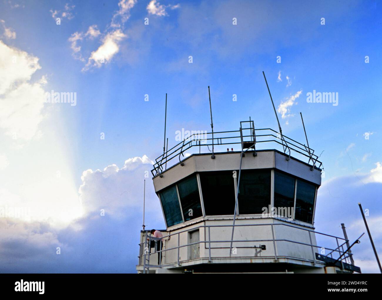 Miami International Airport: Close up of air traffic control tower at ...