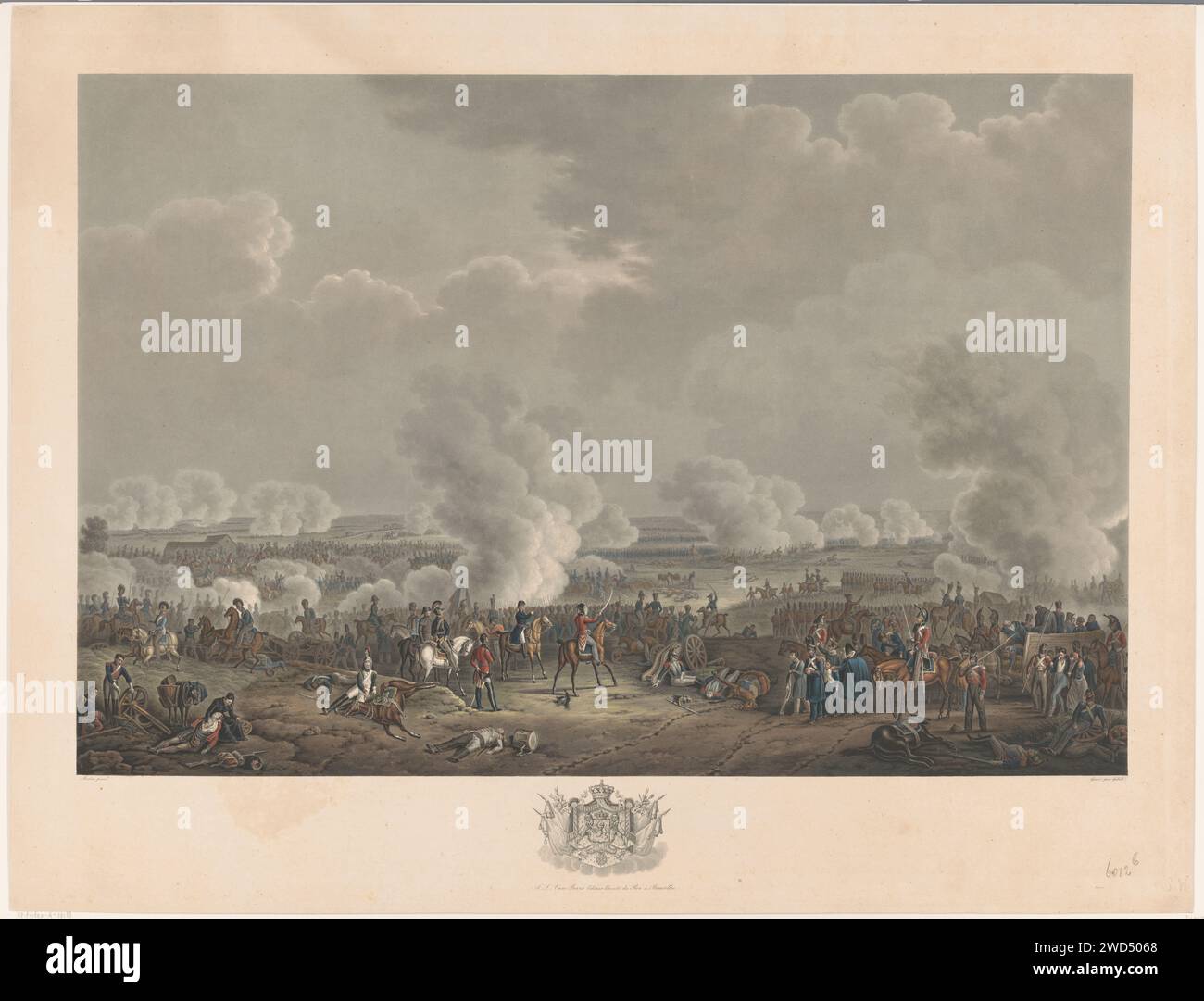 Battle of Waterloo, 1815, Johann Nepomuk Gibèle, After Jean Baptiste ...
