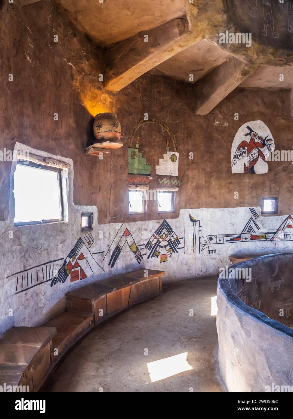 Interior, Desert View Watchtower, Grand Canyon National Park, Arizona ...