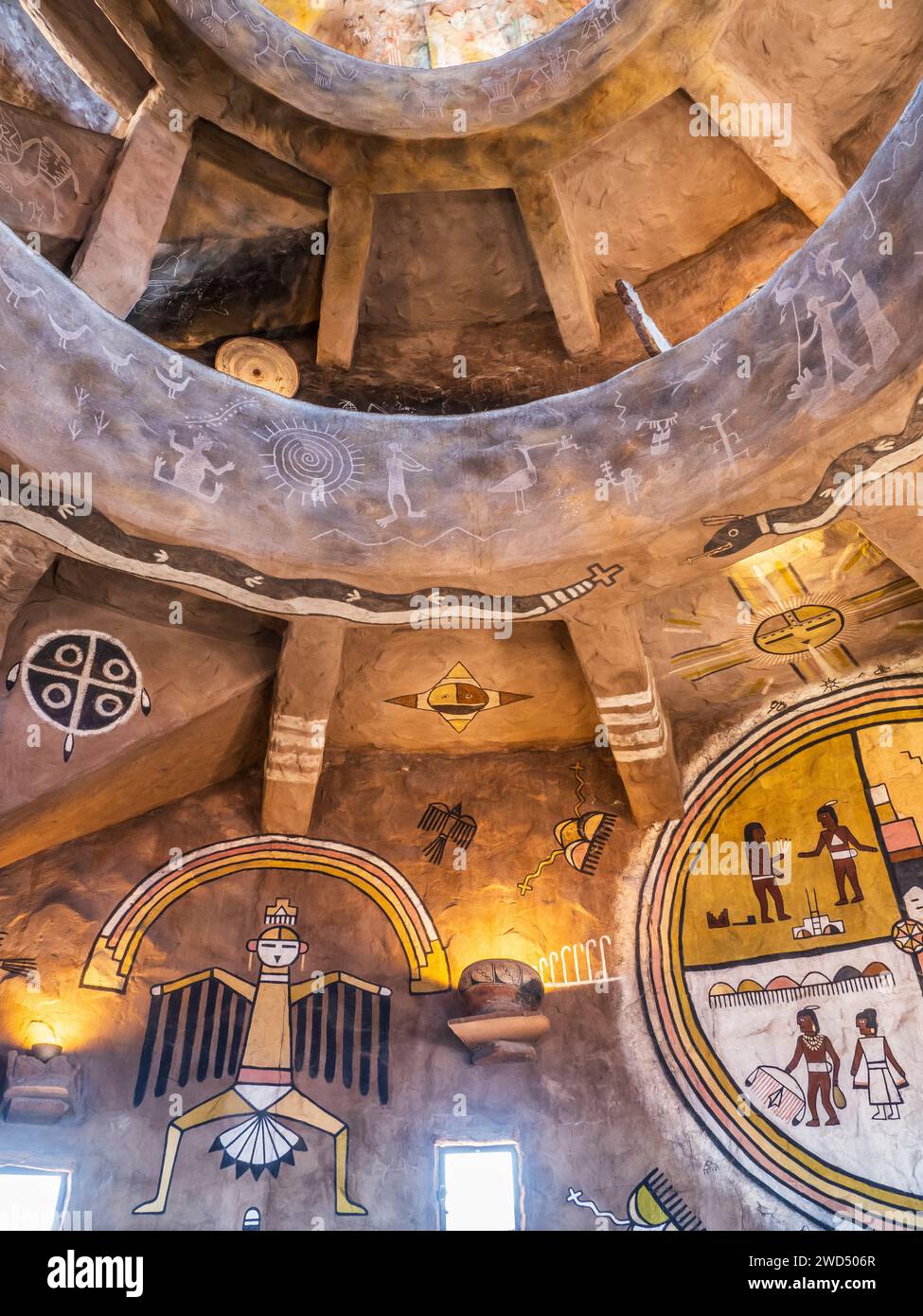 Interior, Desert View Watchtower, Grand Canyon National Park, Arizona ...