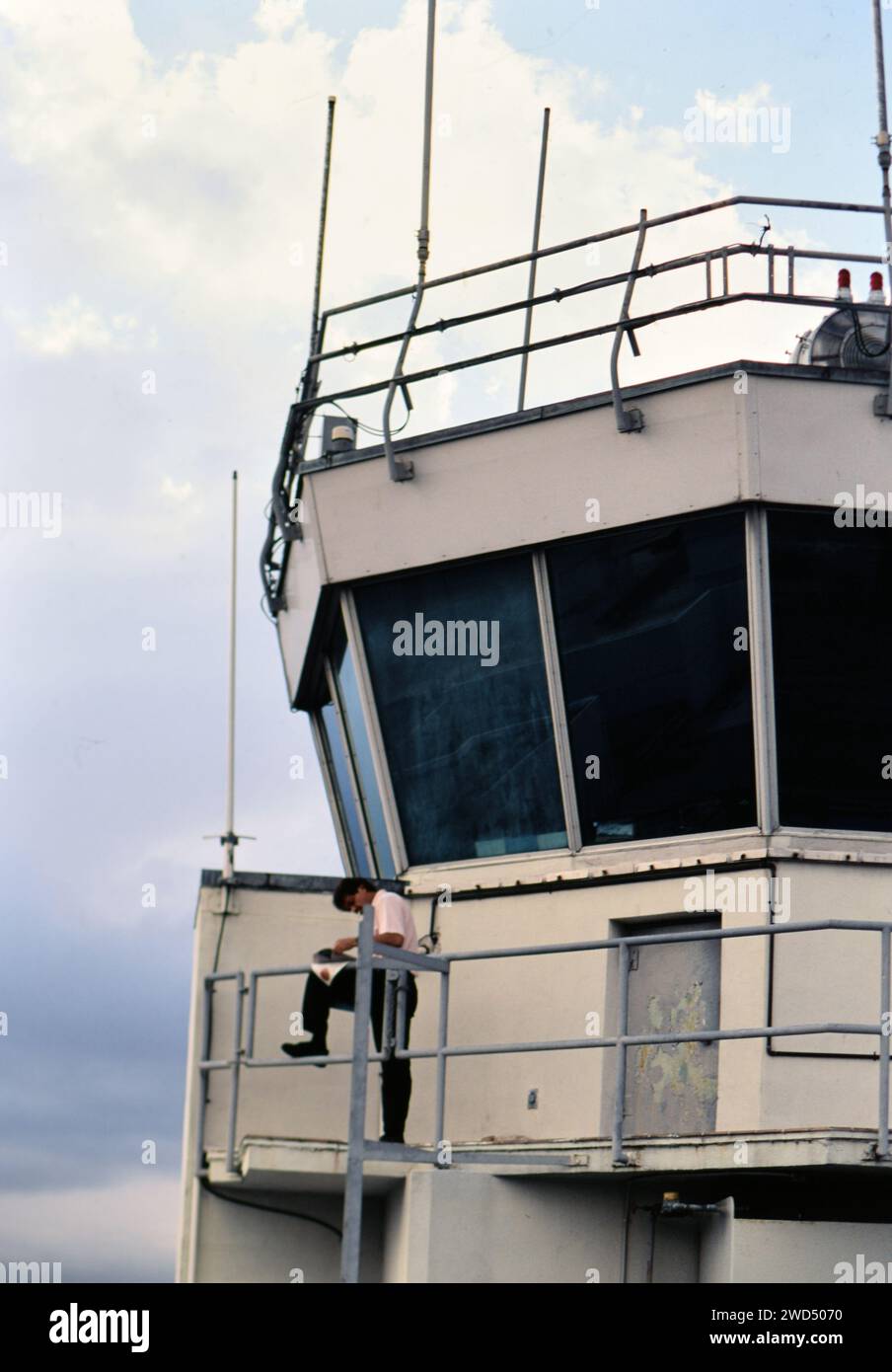 Miami International Airport: Close up of air traffic control tower at ...