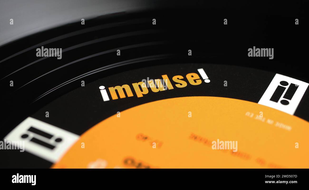 Viersen, Germany - January 9. 2023: Closeup of John Coltrane vinyl jazz ...