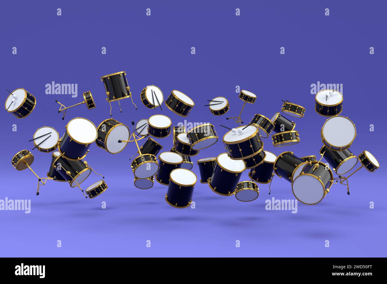 3d snare drum drumsticks hi-res stock photography and images - Alamy