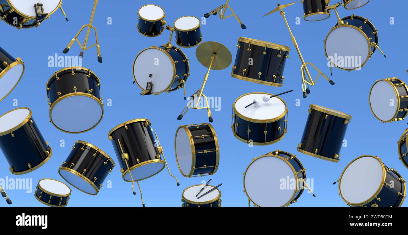 3d snare drum drumsticks hi-res stock photography and images - Alamy