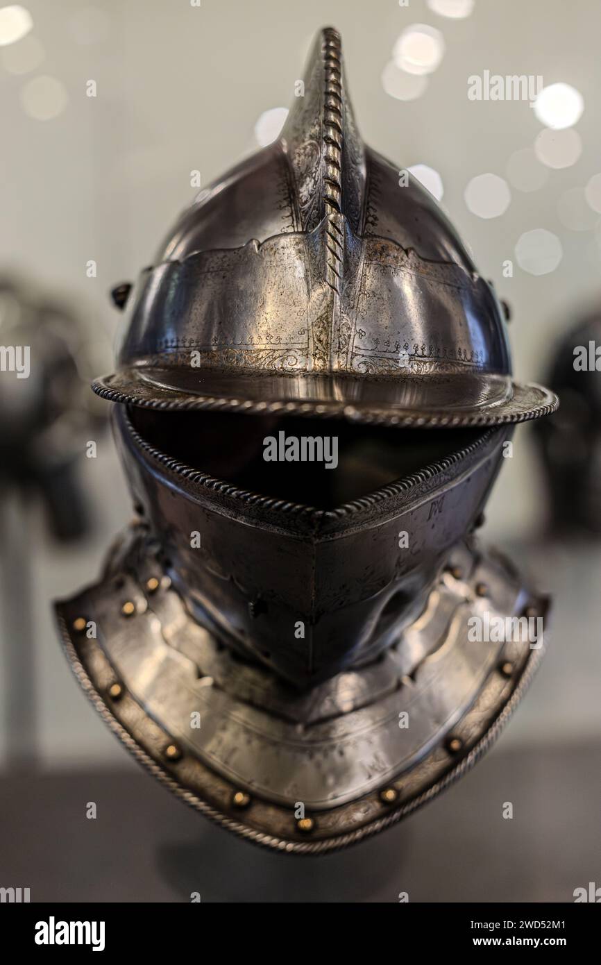Armours and weapons in Army museum of Paris, national military museum ...