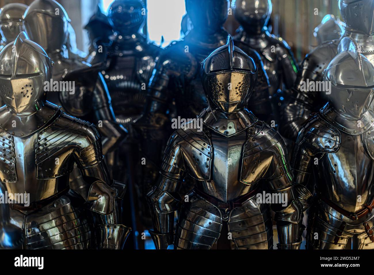Armours and weapons in Army museum of Paris, national military museum ...