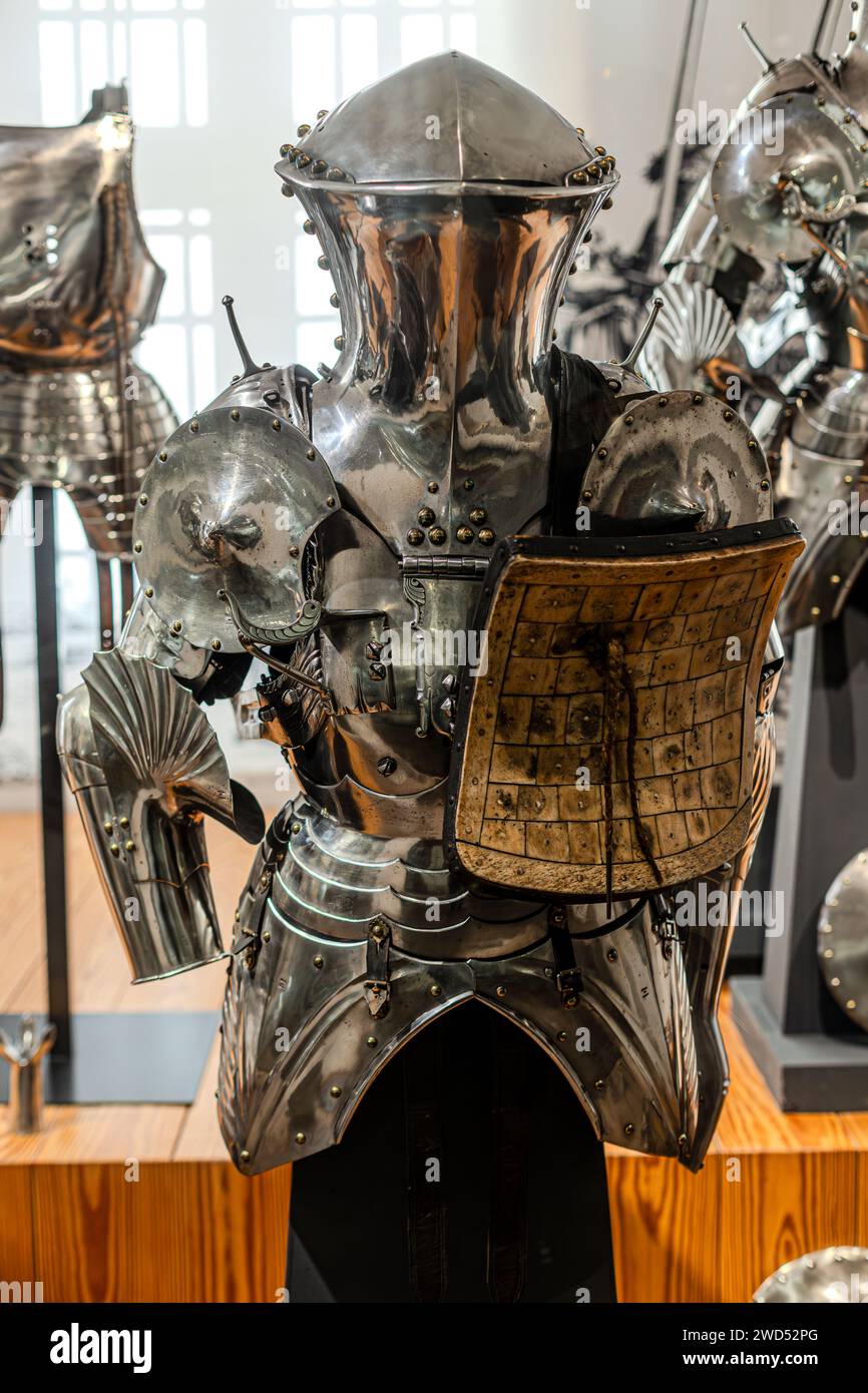 Armours and weapons in Army museum of Paris, national military museum ...