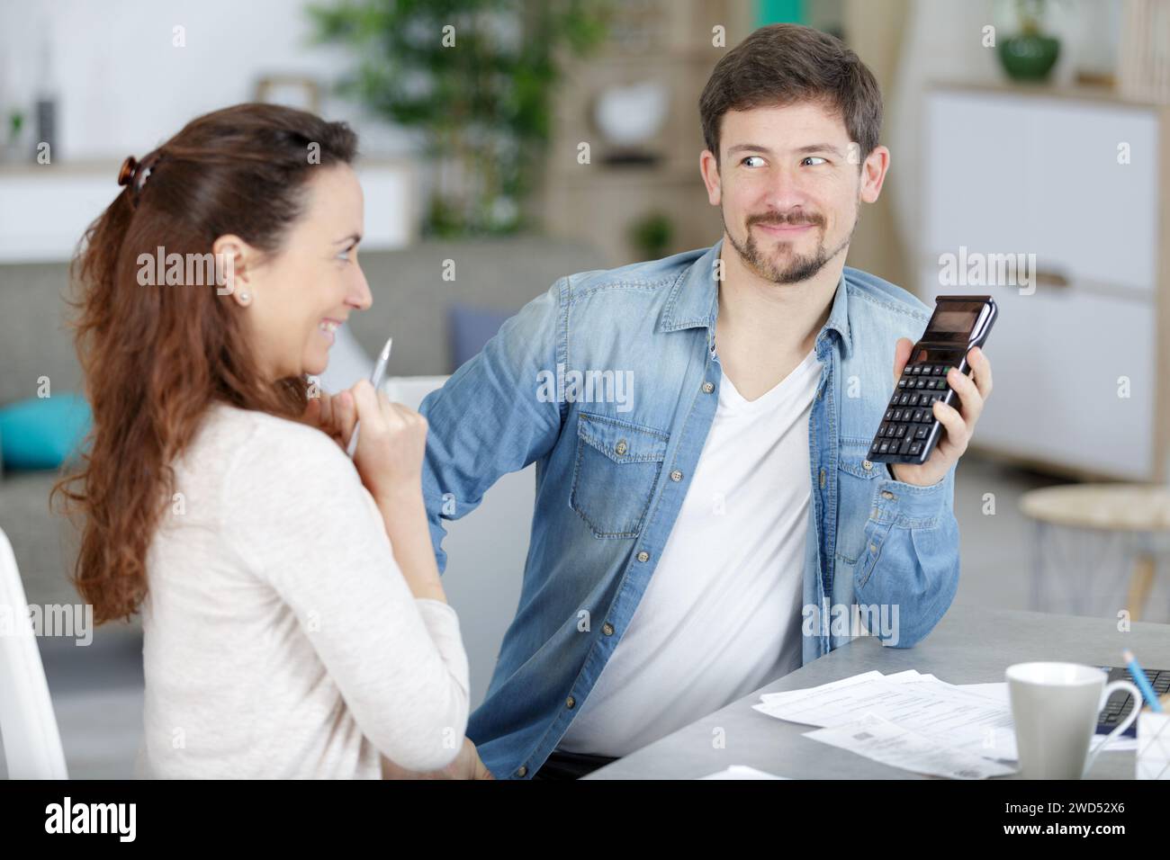 Husband wife having financial problems hi-res stock photography and ...